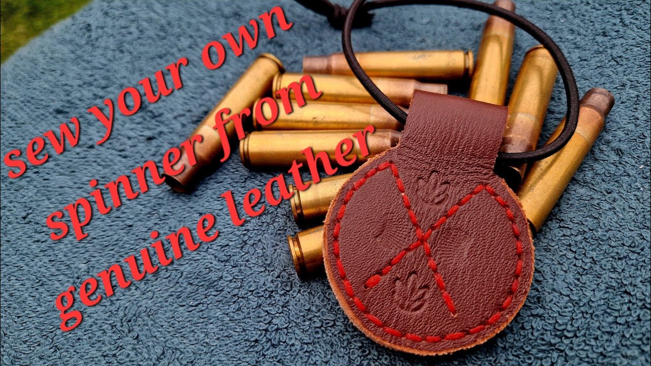 Sew your own spinner from genuine leather, diy slingshot spinner - YouTube