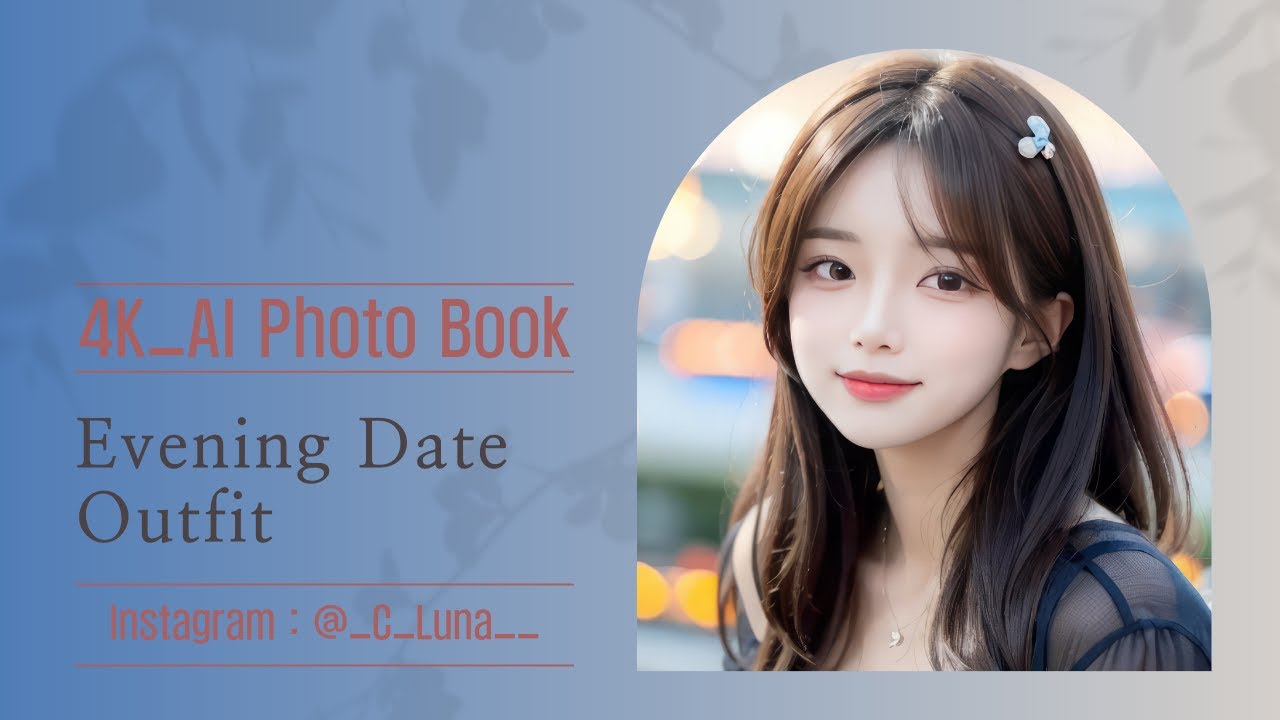 [_C_luna__] 4K_Evening Date Outfit_AI Photo book 17 - YouTube