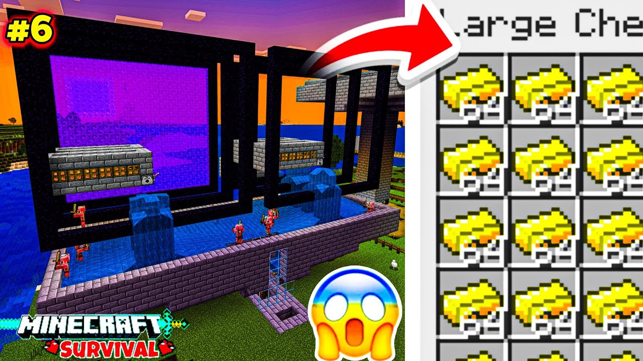 "Insane Gold Farm Build in Minecraft Survival" - YouTube