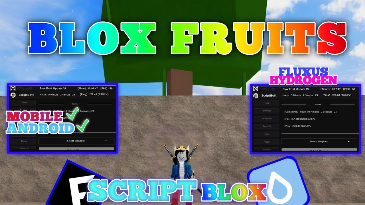 BLOX FRUITS Script Mobile UPDATE 19 AUTO FARM | BOSS FARM | RAIDS ...