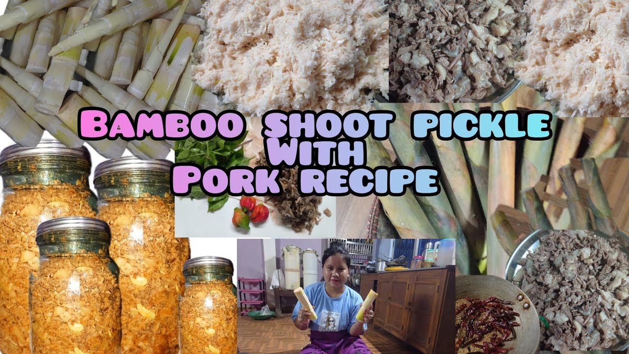 How to make Bamboo Shoot pickle// With pork simple way //Easy and Tasty ...