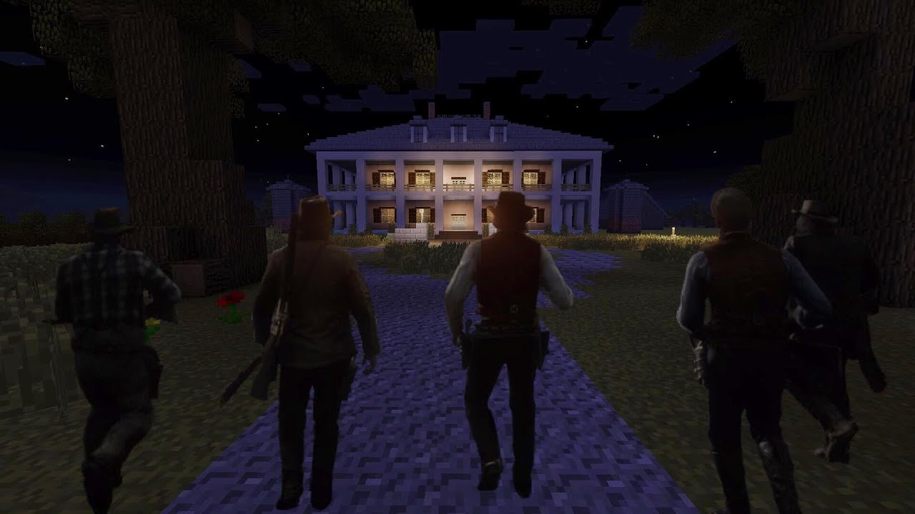 RDR2 Minecraft House Building - YouTube