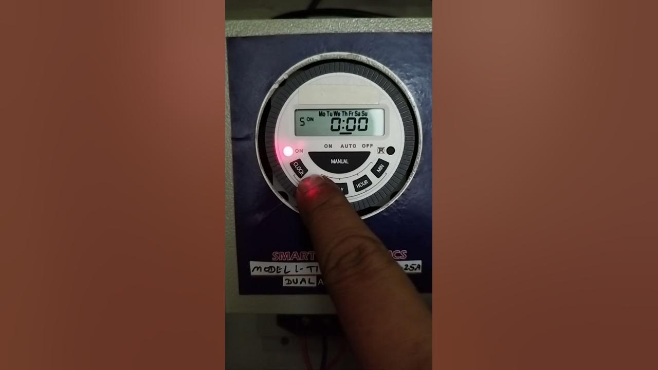 Digital Timer setting real Time ON/OFF - YouTube