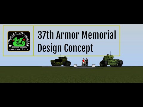 37th Armor Regiment Monument Design Concept - YouTube