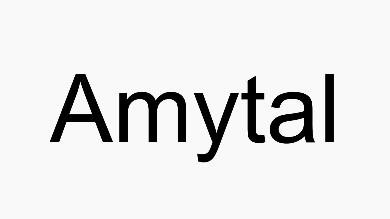 How to pronounce Amytal - YouTube