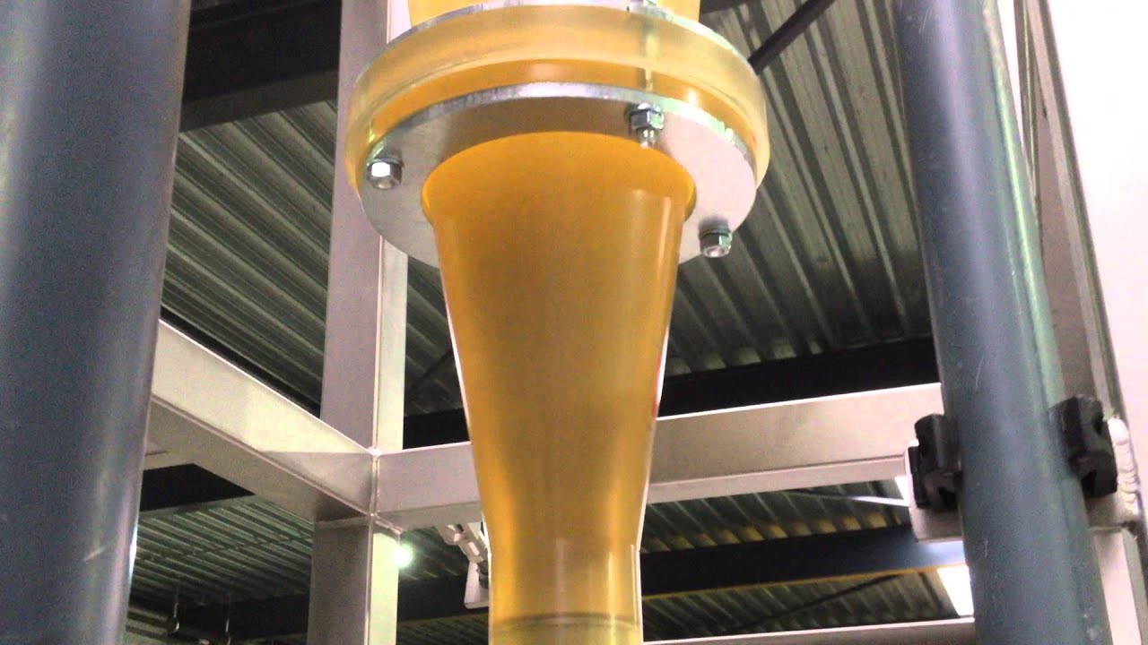 Sand removal hydro cyclone VAM WaterTech - YouTube