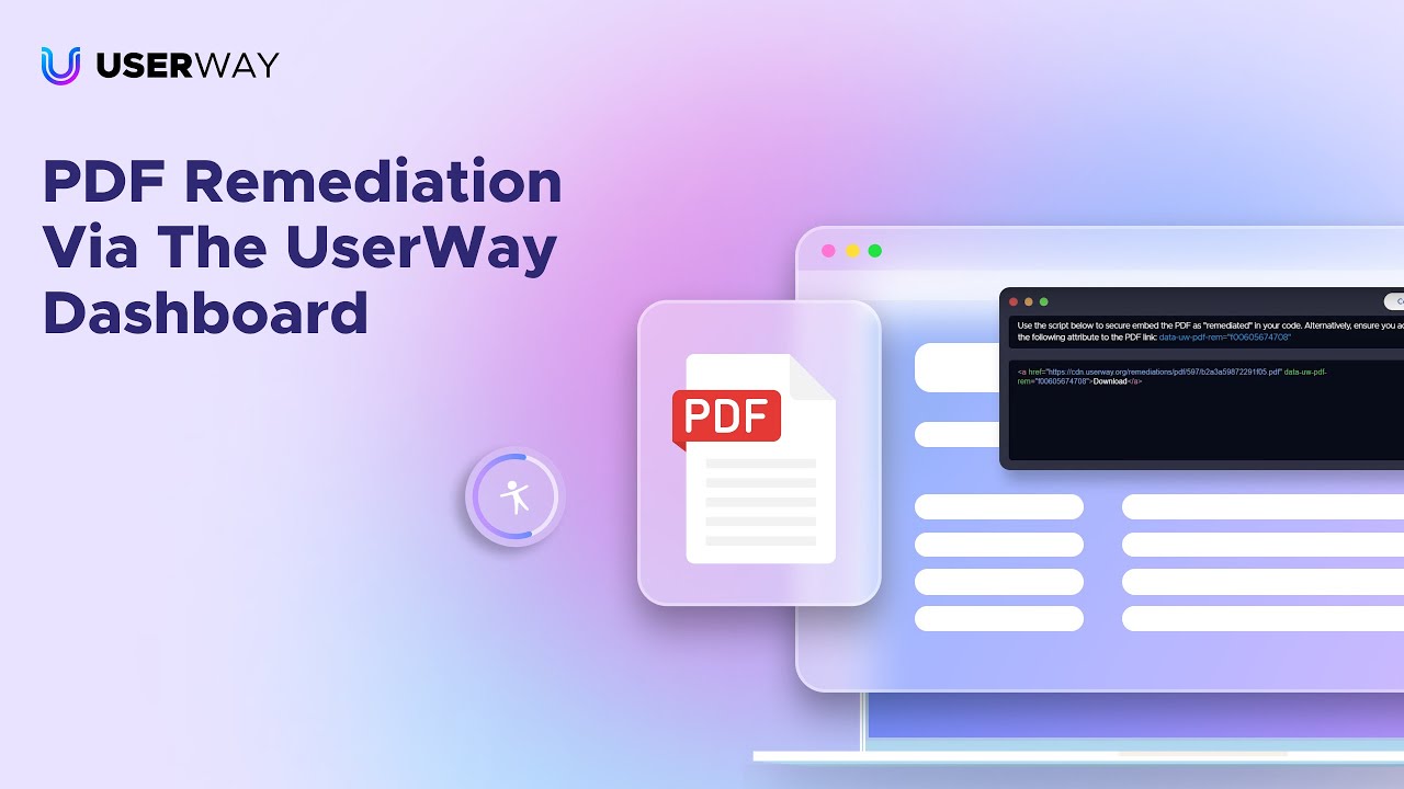PDF Remediation via The UserWay Dashboard - YouTube