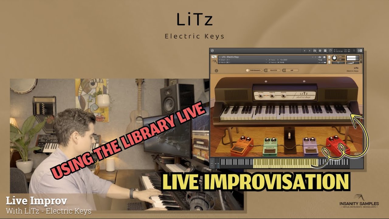 LiTz - Electric Keys - Live Improvisation - Wurlitzer style keys for Kontakt - YouTube