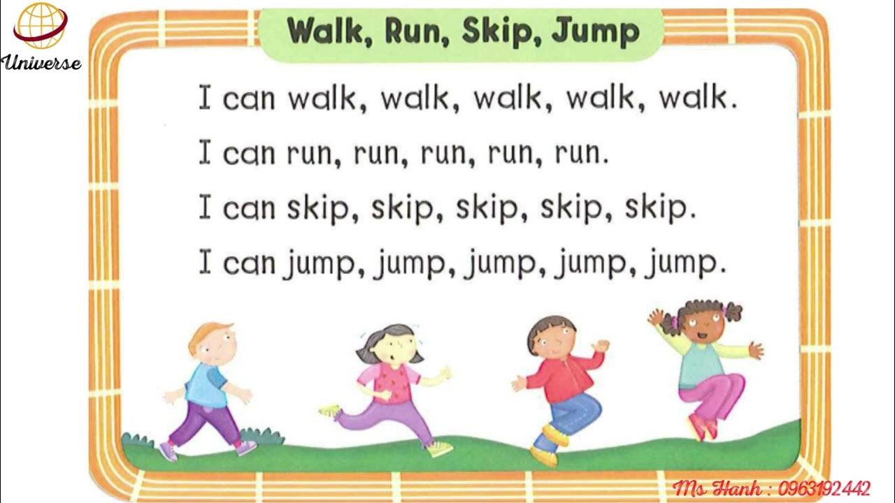 I can walk, run, skip , jump - YouTube