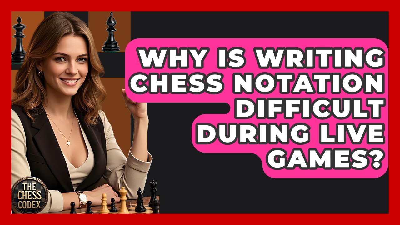 Why Is Writing Chess Notation Difficult During Live Games? - The Chess Codex - YouTube