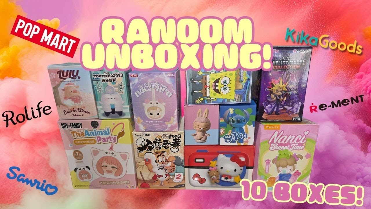 Random Mysterybox Unboxing! KIKAGOODS, POPMART, ROLIFE, SANRIO ...