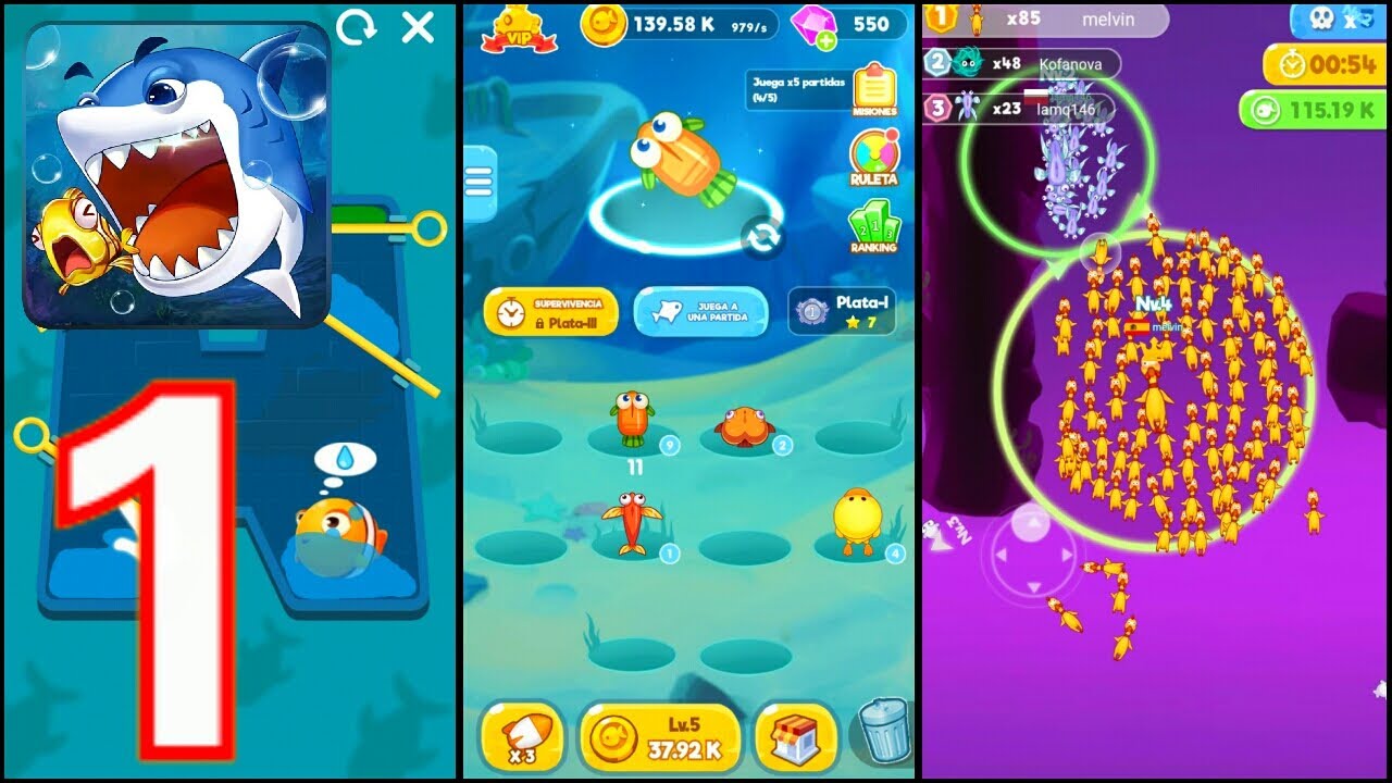 Fish Go.io-(Gameplay 1)-Plata 1 Y Nuevos Peces - YouTube