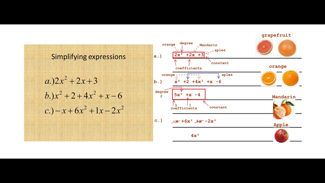 Simplifying Quadratic Expressions - YouTube