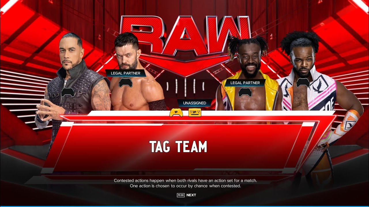 Finn Balor And Damian Priest Vs The New Day Raw Wwe 2k24 Universe