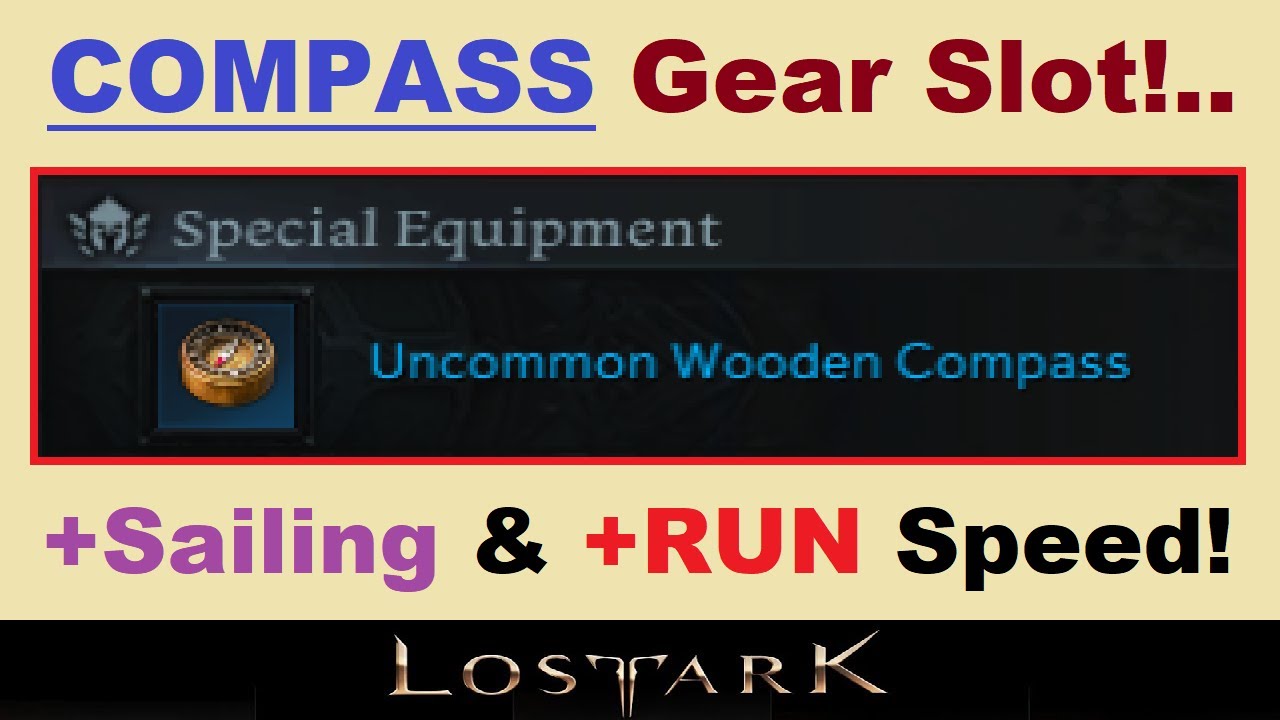 Unlock the ~COMPASS GEAR SLOT~ for More *SAILING & RUN SPEED!* in Lost ...