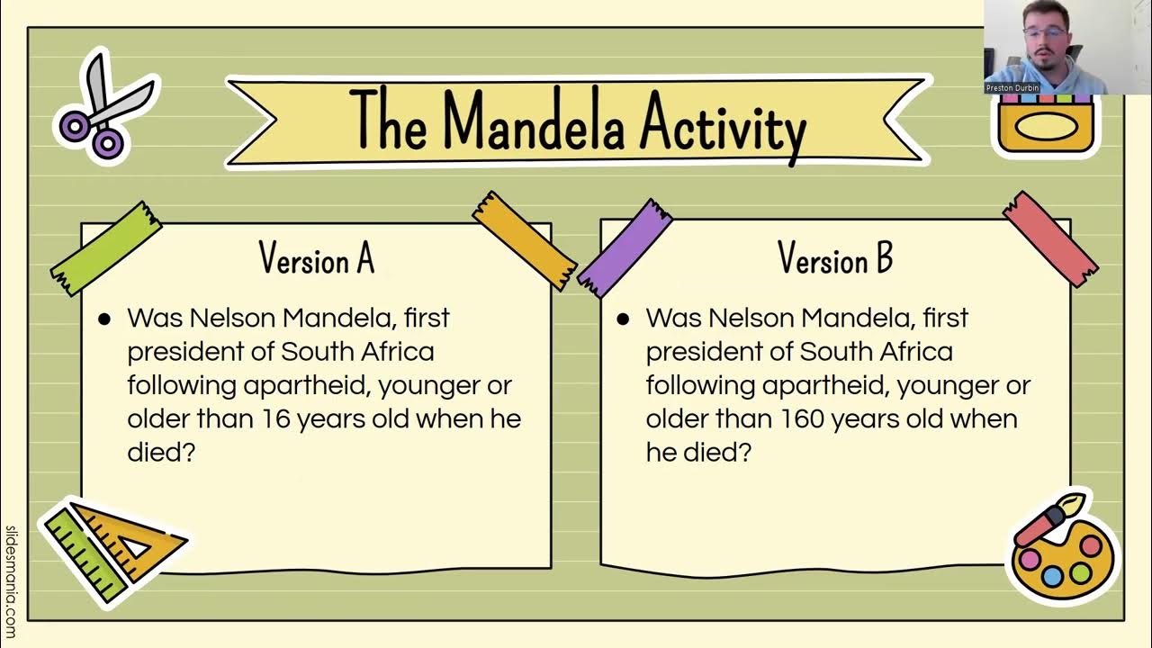 Lincoln and Mandela (Random Sampling vs. Random Assignment). - YouTube