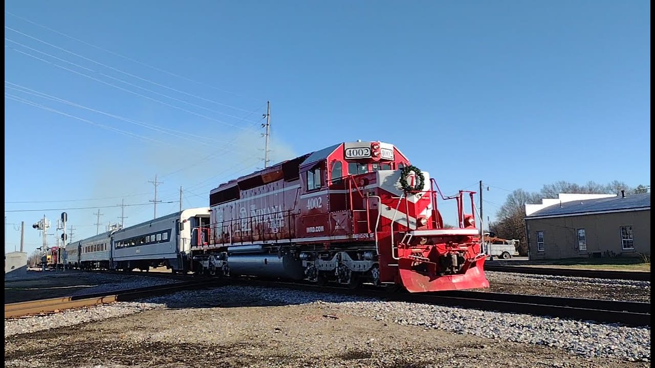 Indiana Railroad Santa Train heading west bound on the Indianapolis ...