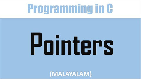 Pointers and dynamic memory allocation in C - YouTube