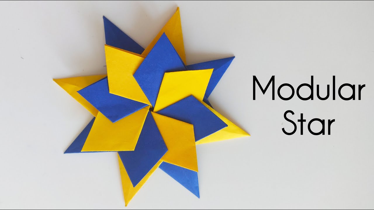 Modular Origami Star (Enrica Dray) l Origami Star - YouTube