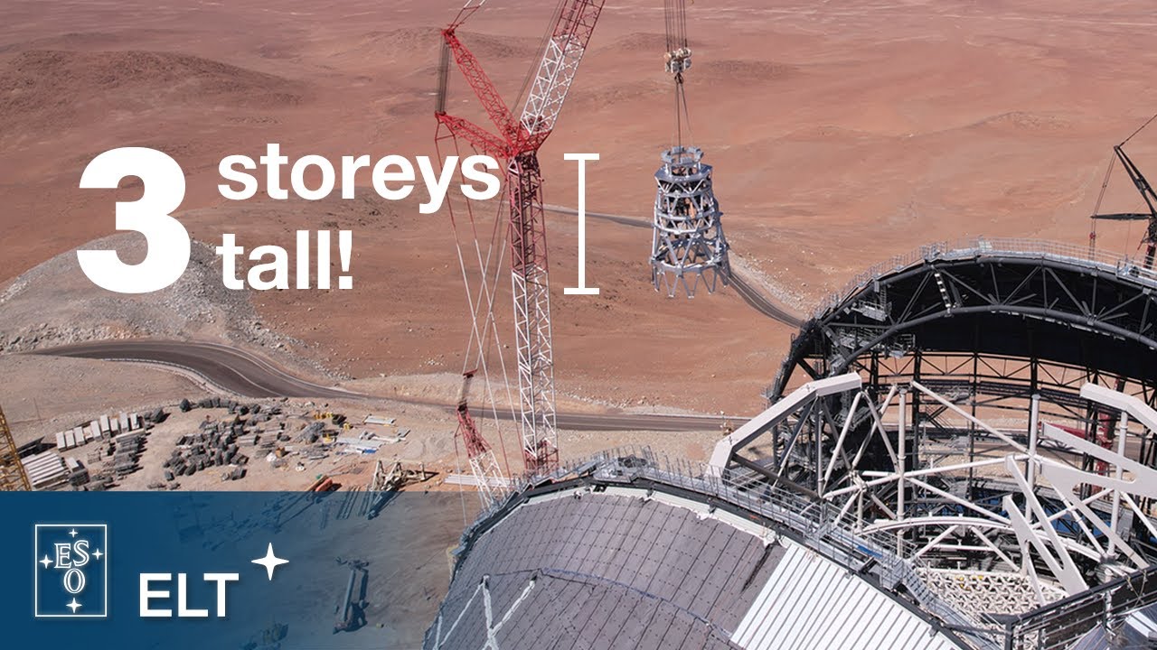 The central tower of the world's largest telescope is installed | ELT ...