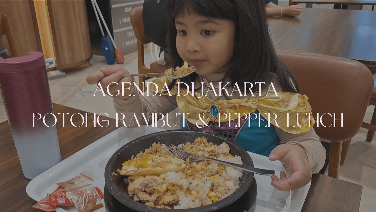 JAKARTA VLOG: POTONG RAMBUT & PEPPER LUNCH - YouTube