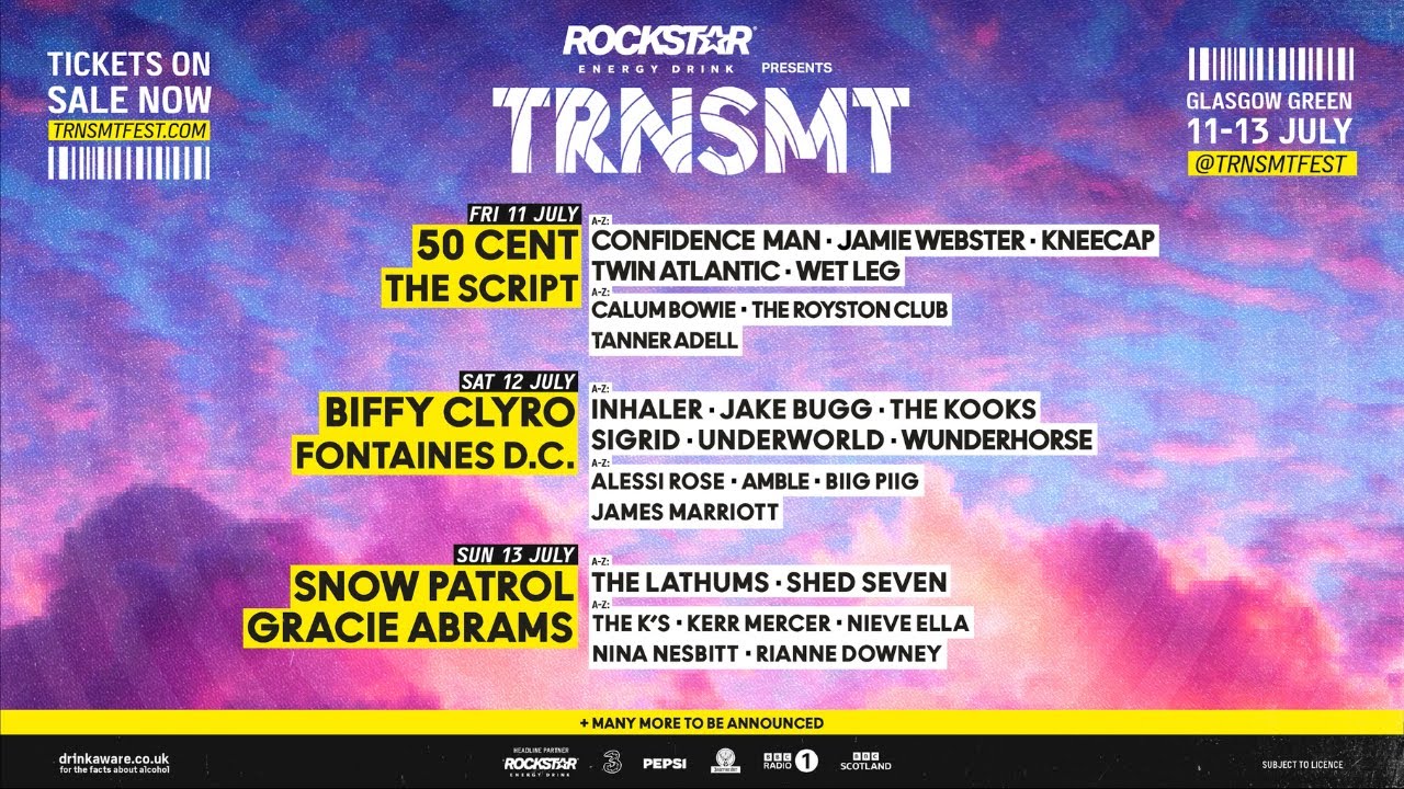 Rockstar Energy presents TRNSMT - Line Up ⚡️ - YouTube