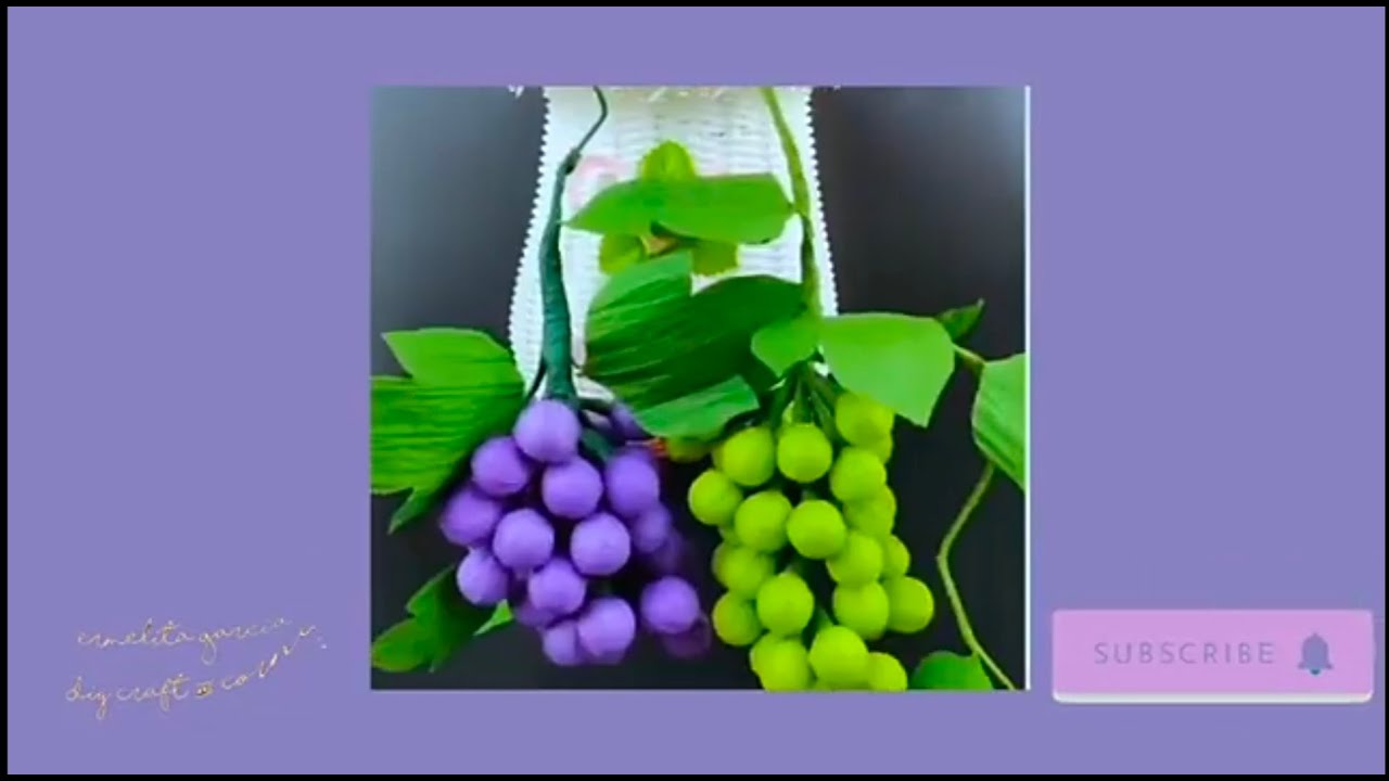 How to make fruit Grapes and varity of flowers with realistic pollen ...