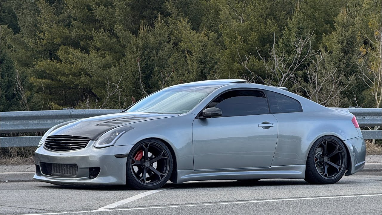 Taking my Big TURBO G35 coupe - cruising back roads - YouTube