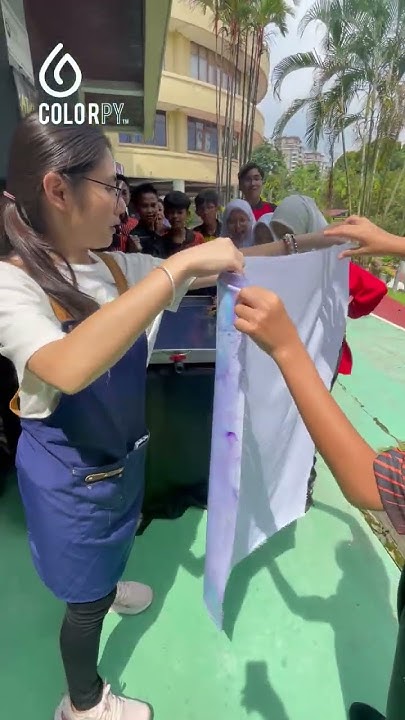 Throwback to our vibrant and creative Colorpy School2U Fabric Marbling Event! - YouTube