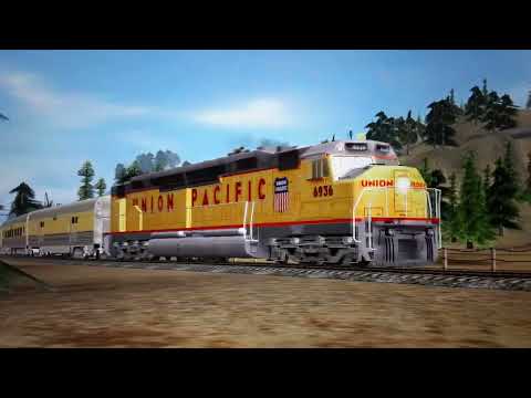 Trainz2: UP 6936 OCS Train in Highland Valley - YouTube