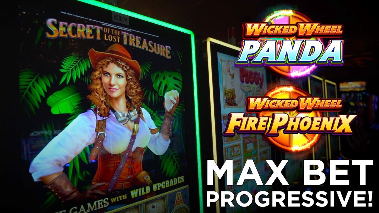 MAX BET PROGRESSIVE Wicked Wheel Panda - Secret of the Lost Treasure ...