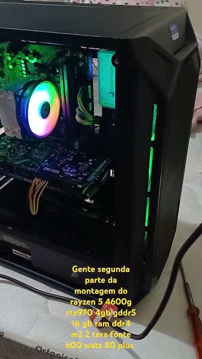 Cpu gamer amd rayzen 5 4600g segunda parte - YouTube