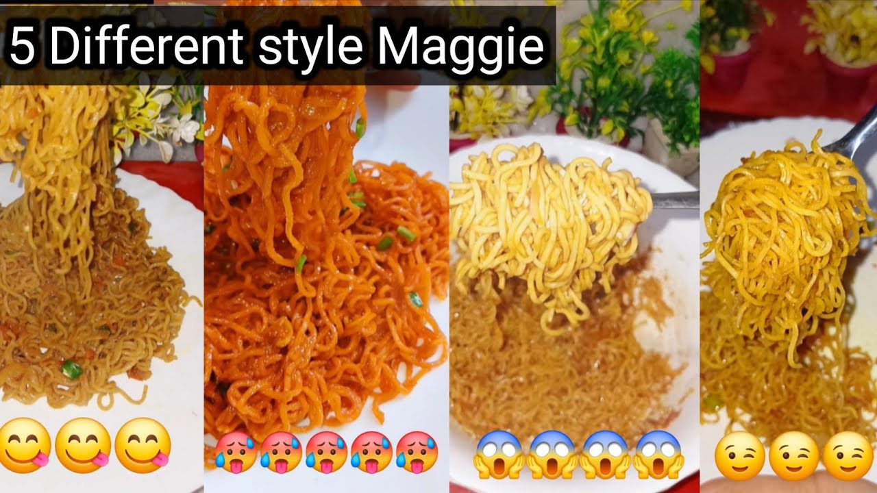 5 Different Maggi Recipes |Unique Maggi Styles You Must Try 🍜🔥 Snack ...