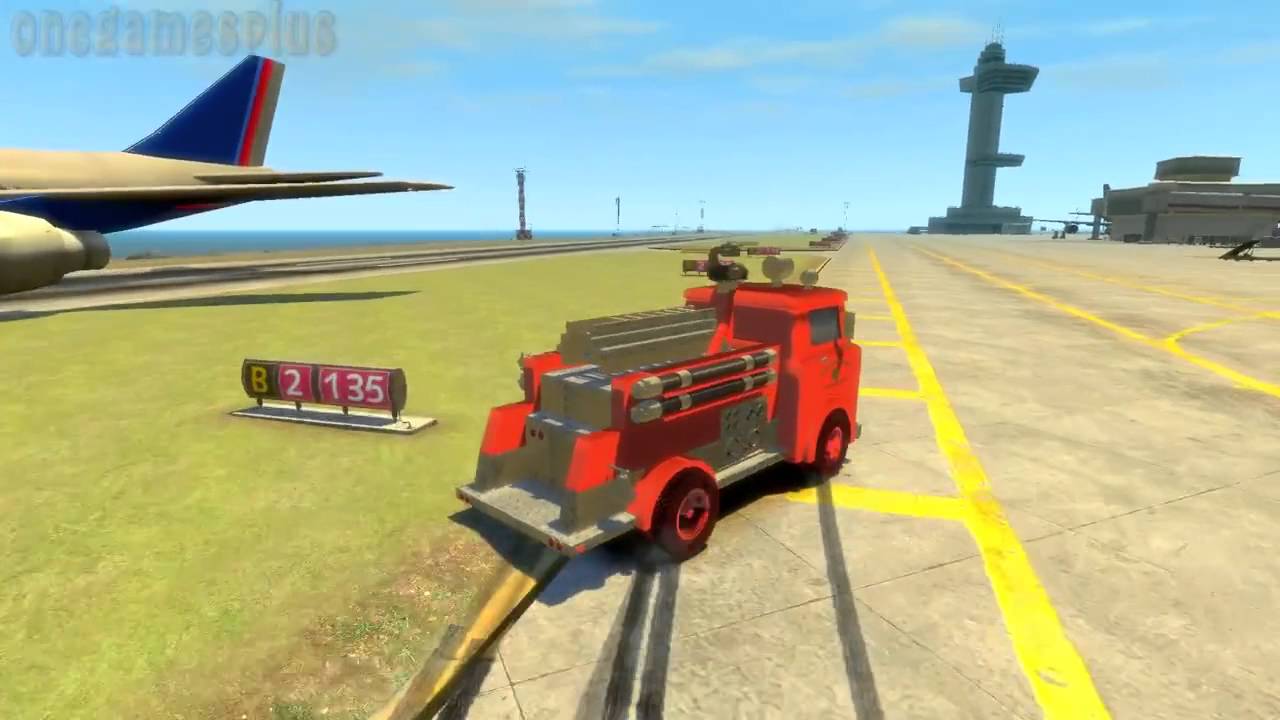 Disney PIXAR cars Red Fire Truck Nursery Rhymes Children's Songs Part 7 ...