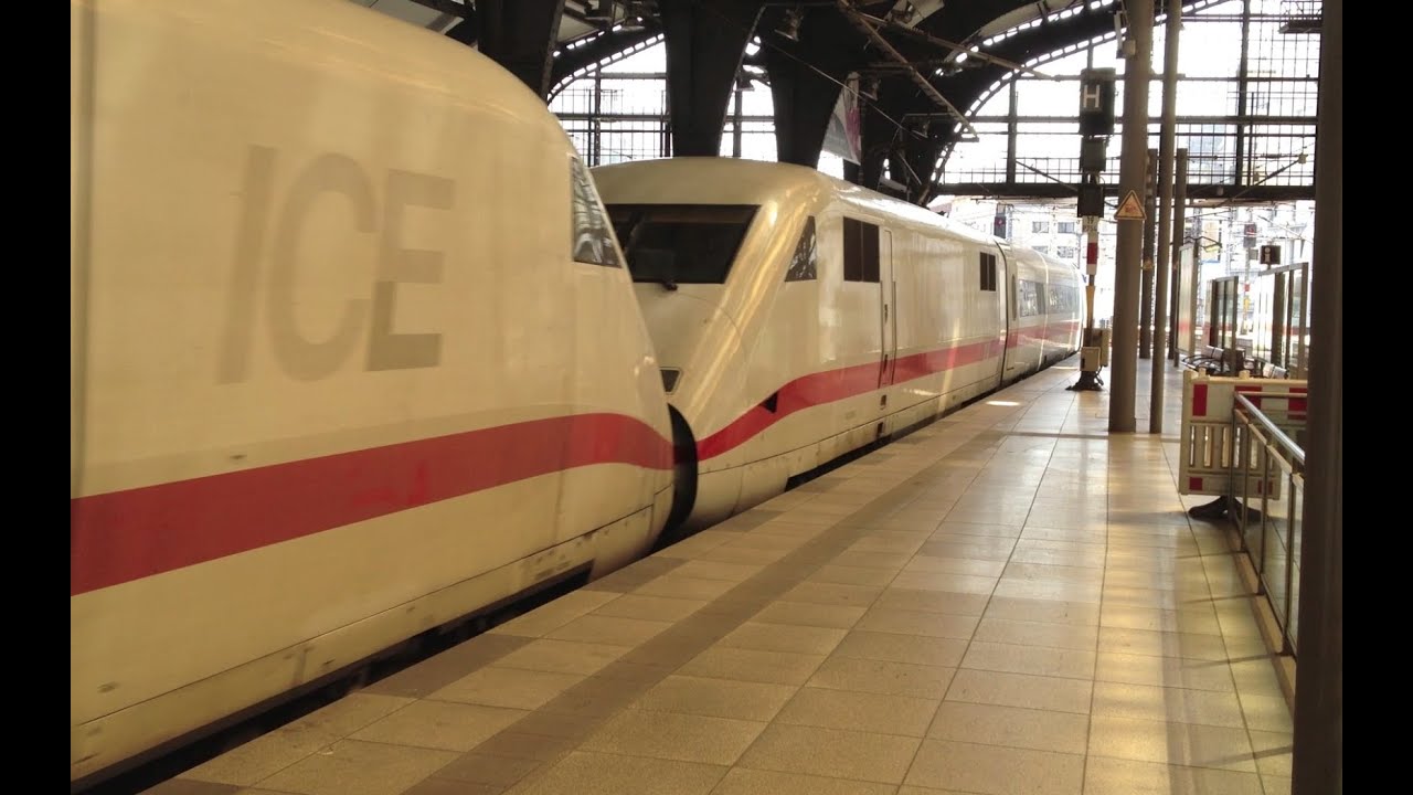 ICE 2 High-Speed Train at Berlin Friedrichstraße Station - YouTube