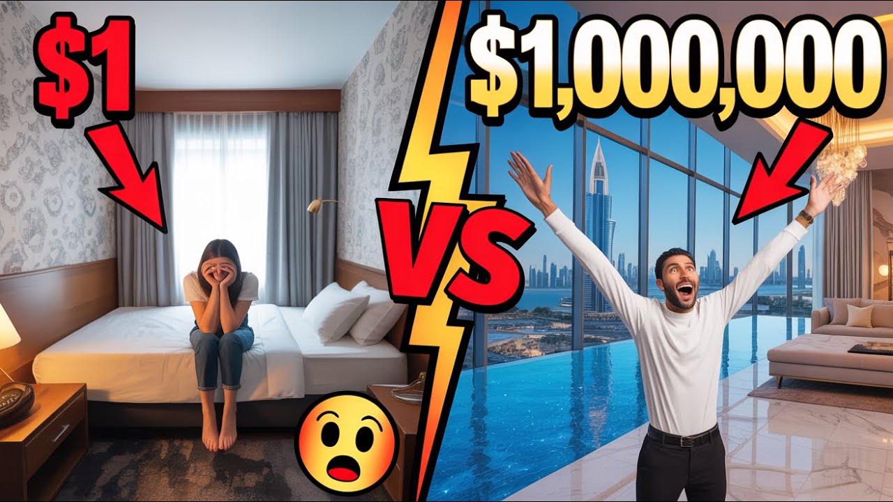 $1 vs $1,000,000 Hotel Room - The Difference Will SHOCK You - YouTube