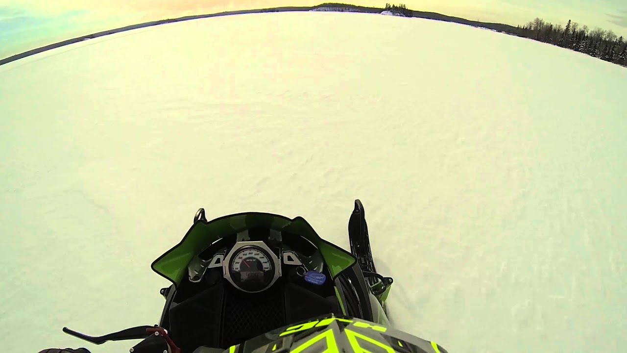 Gile Flowage Snowmobiling - YouTube
