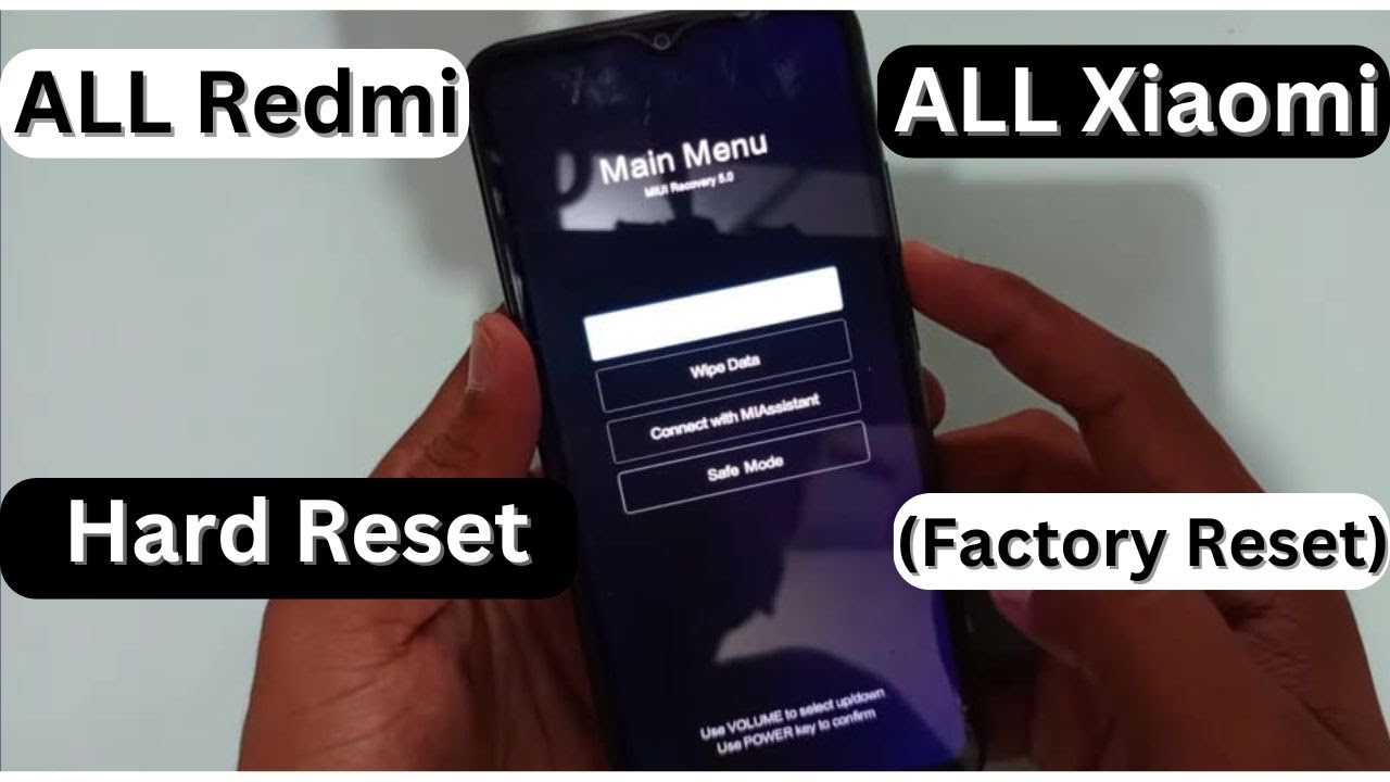 How to Hard Reset Any Xiaomi Redmi || Factory Reset - YouTube