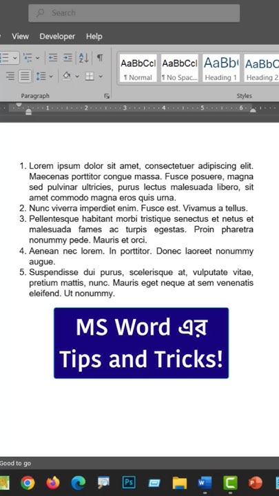 MS Word Hidden Tips and Tricks! #mswordtricks #msword # ...