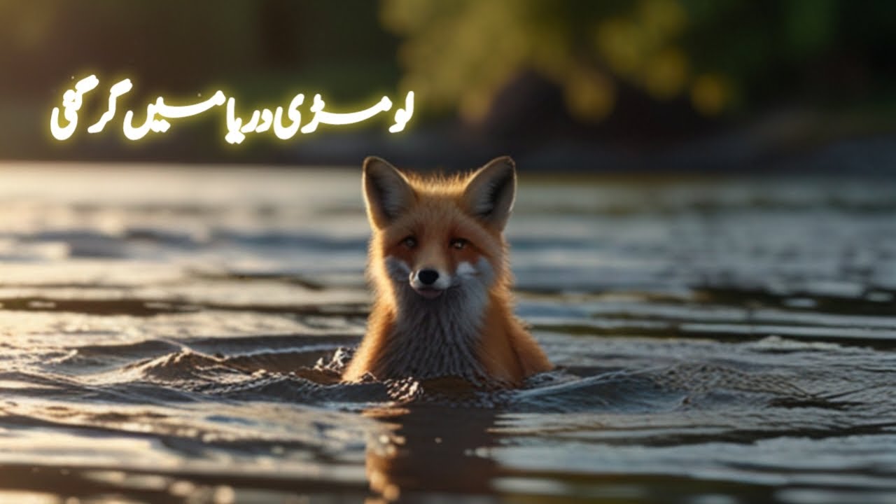 Lomri darya main gir gai || A fox fall down in river || Urdu ki ...