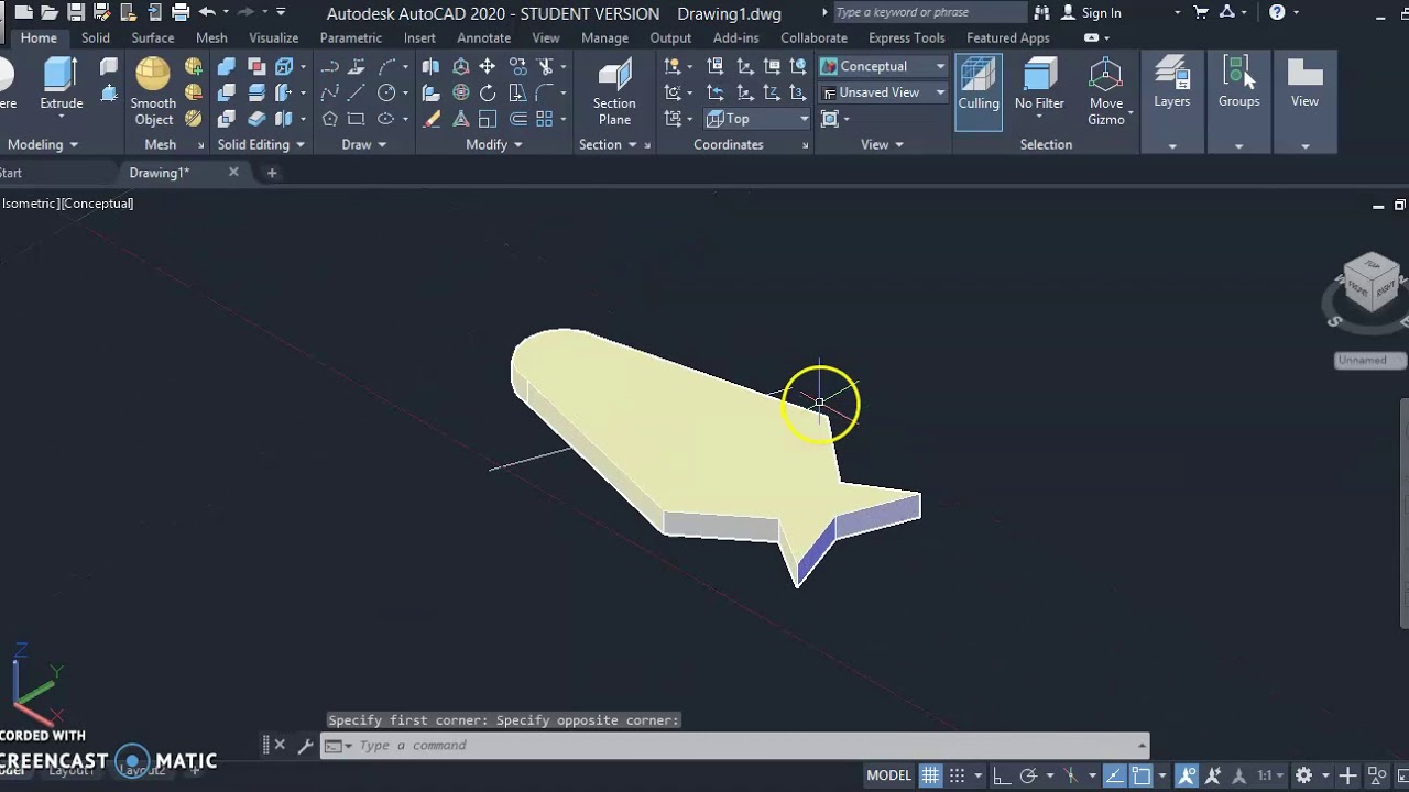 AutoCAD 3D Modelling Using the Slice Function - YouTube