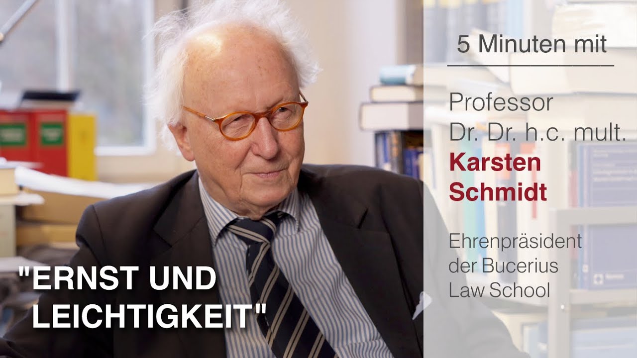 5 Minuten mit: Prof. Karsten Schmidt - YouTube