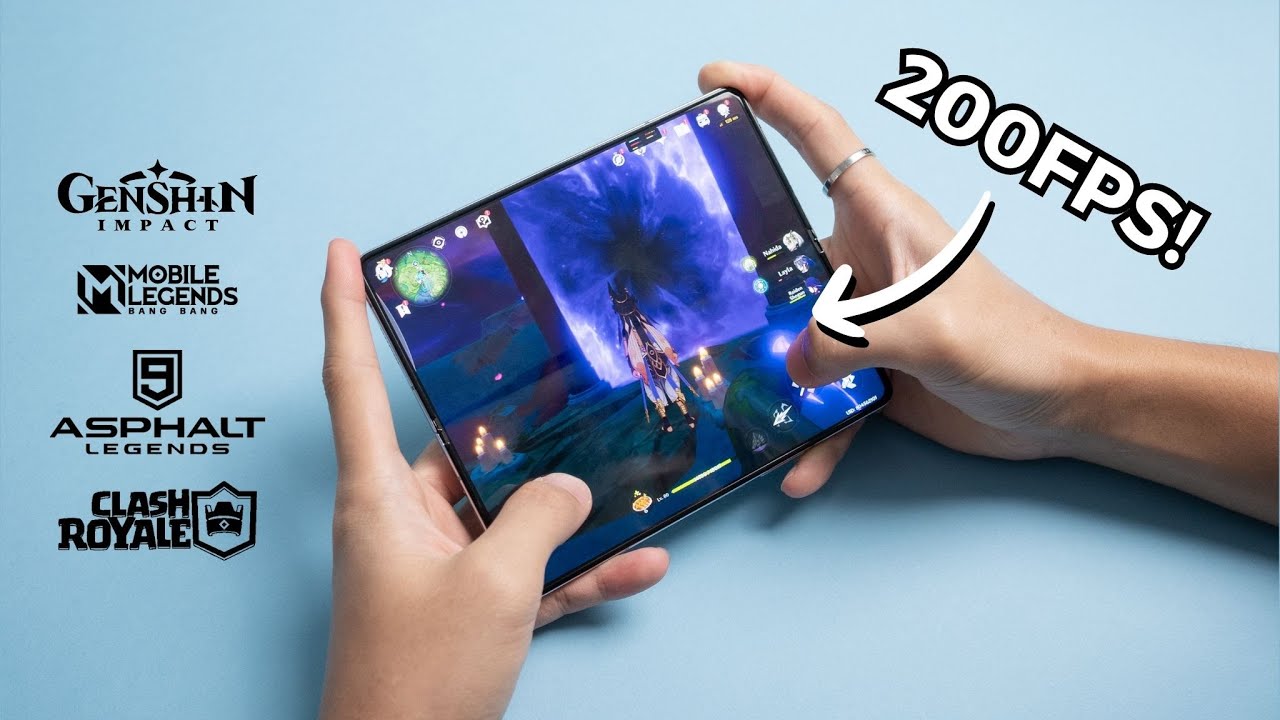 玩游戏可以到200FPS?!!!! | Samsung Galaxy Z Fold 5 游戏体验 - YouTube