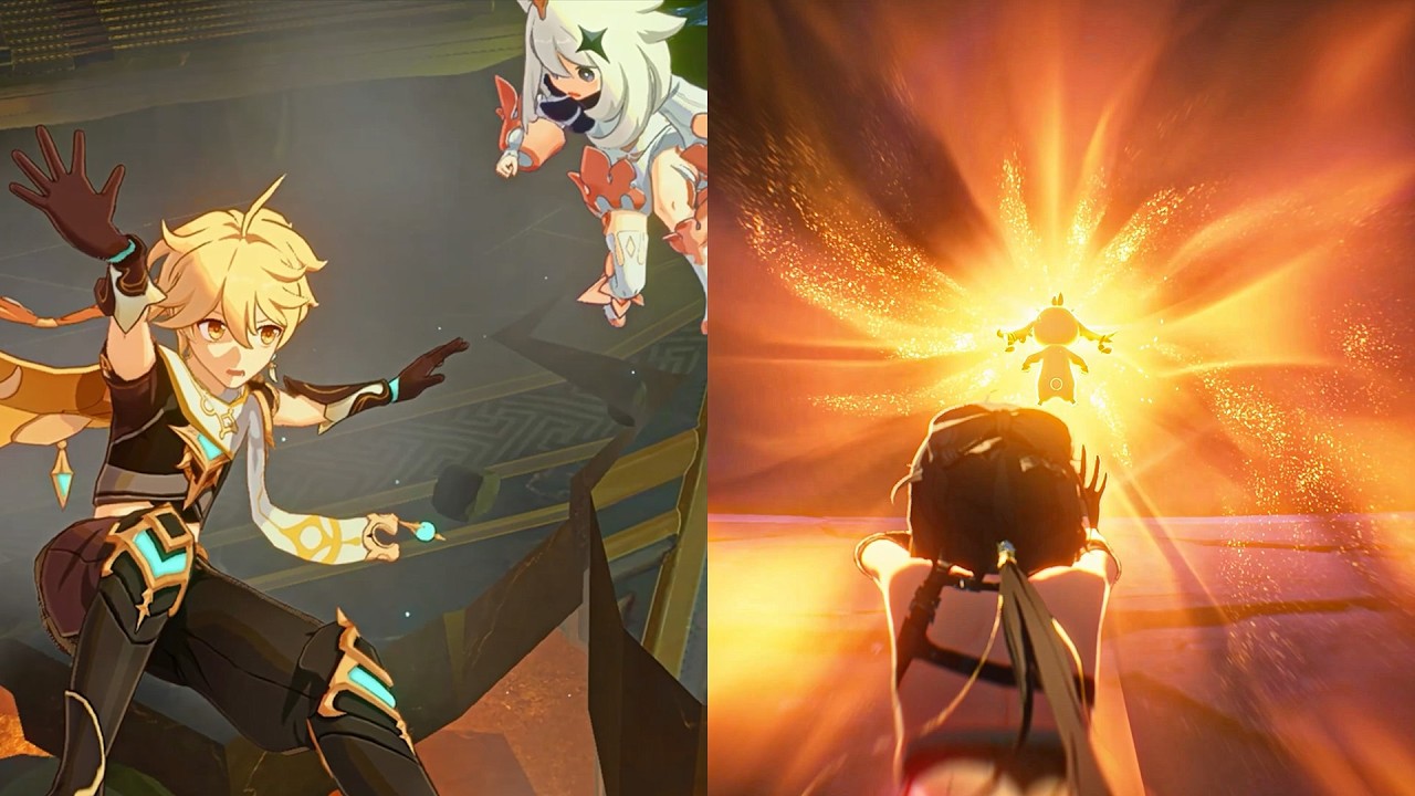 Paimon - Abby Comparison [Cutscene] - YouTube