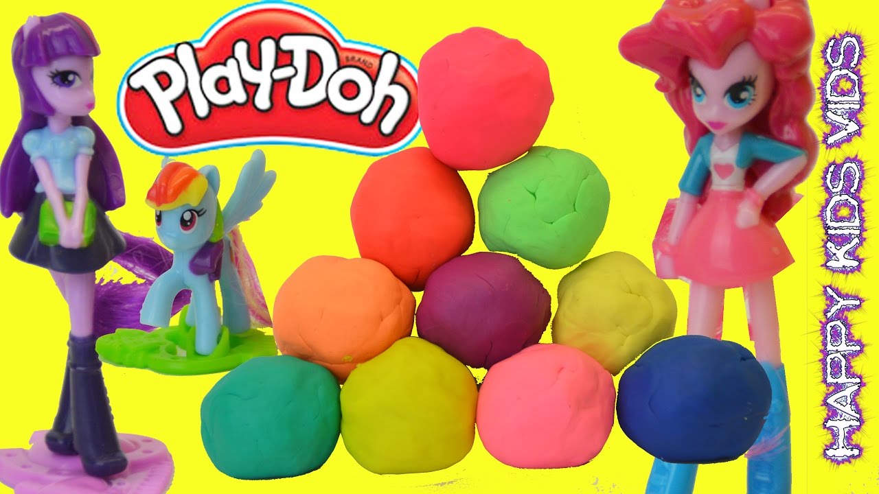 My Little Pony Play Doh Kinder Surprise Eggs - YouTube