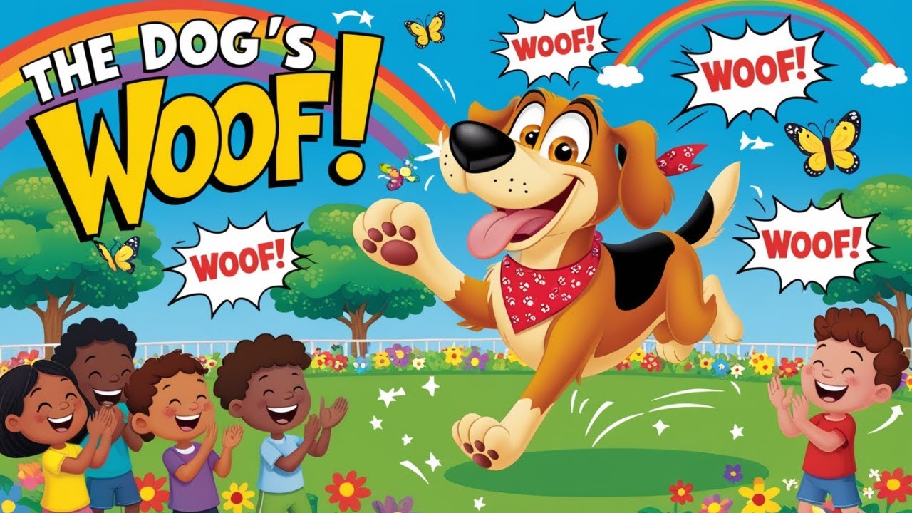 The Dog's Woof | Fun and Playful Kids Song | Animated Nursery Rhyme for ...