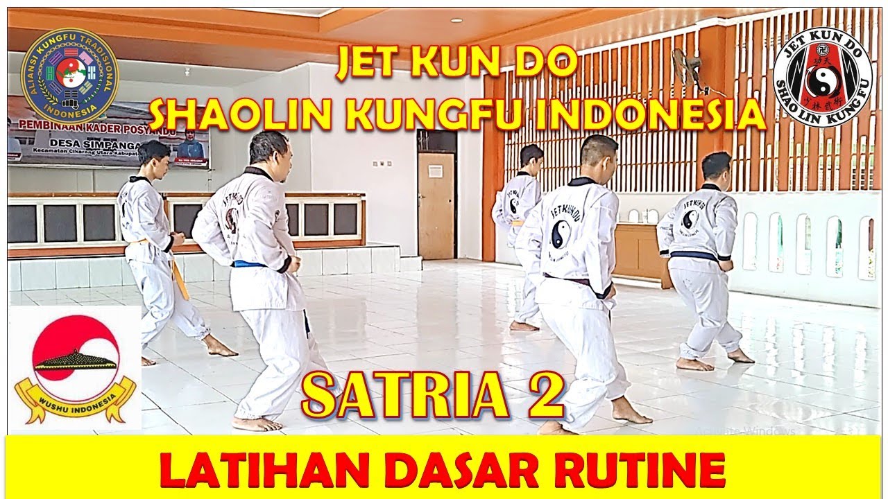 Jet Kun do Shaolin Kungfu basic training form Satria 2 routine - YouTube