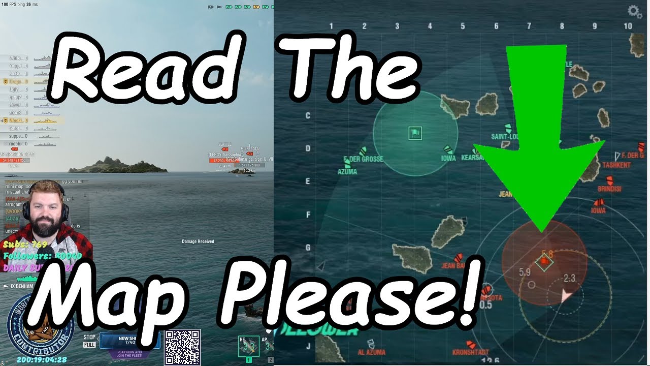 World of Warships | Benham Read The Map | Wookie Legend - YouTube