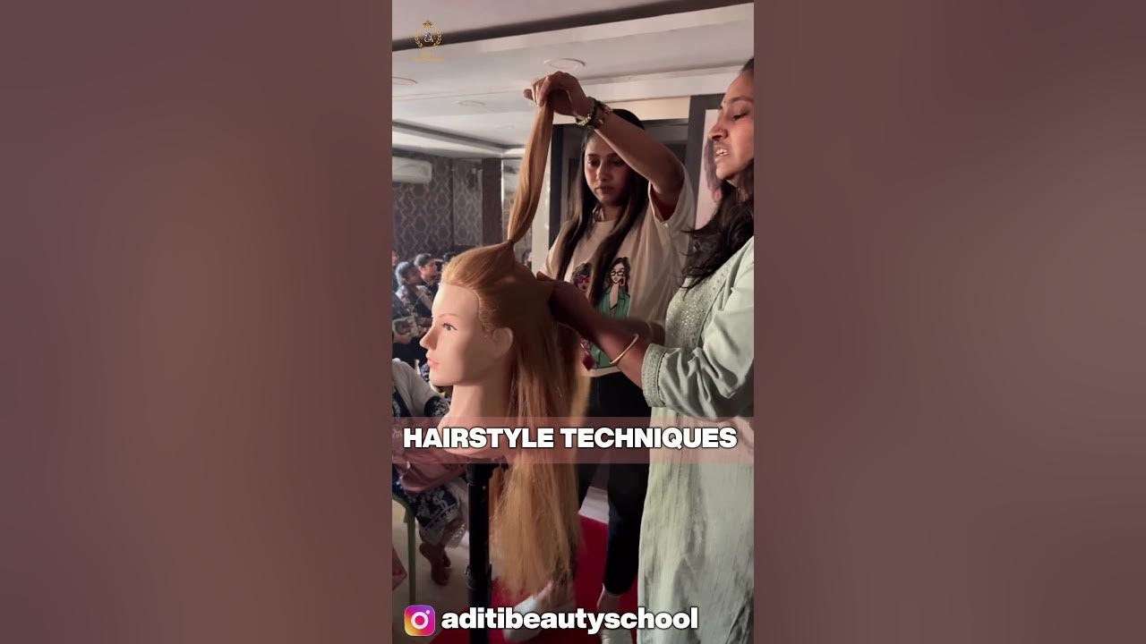 Master the art of hairstyling with this step-by-step technique class ...