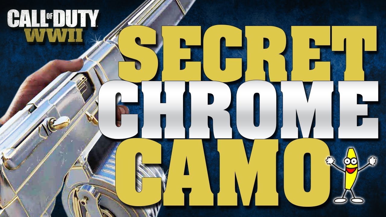 Secret Chrome Camo In CoD WW2 - Chrome Camo On Heroic Variants (Dark ...